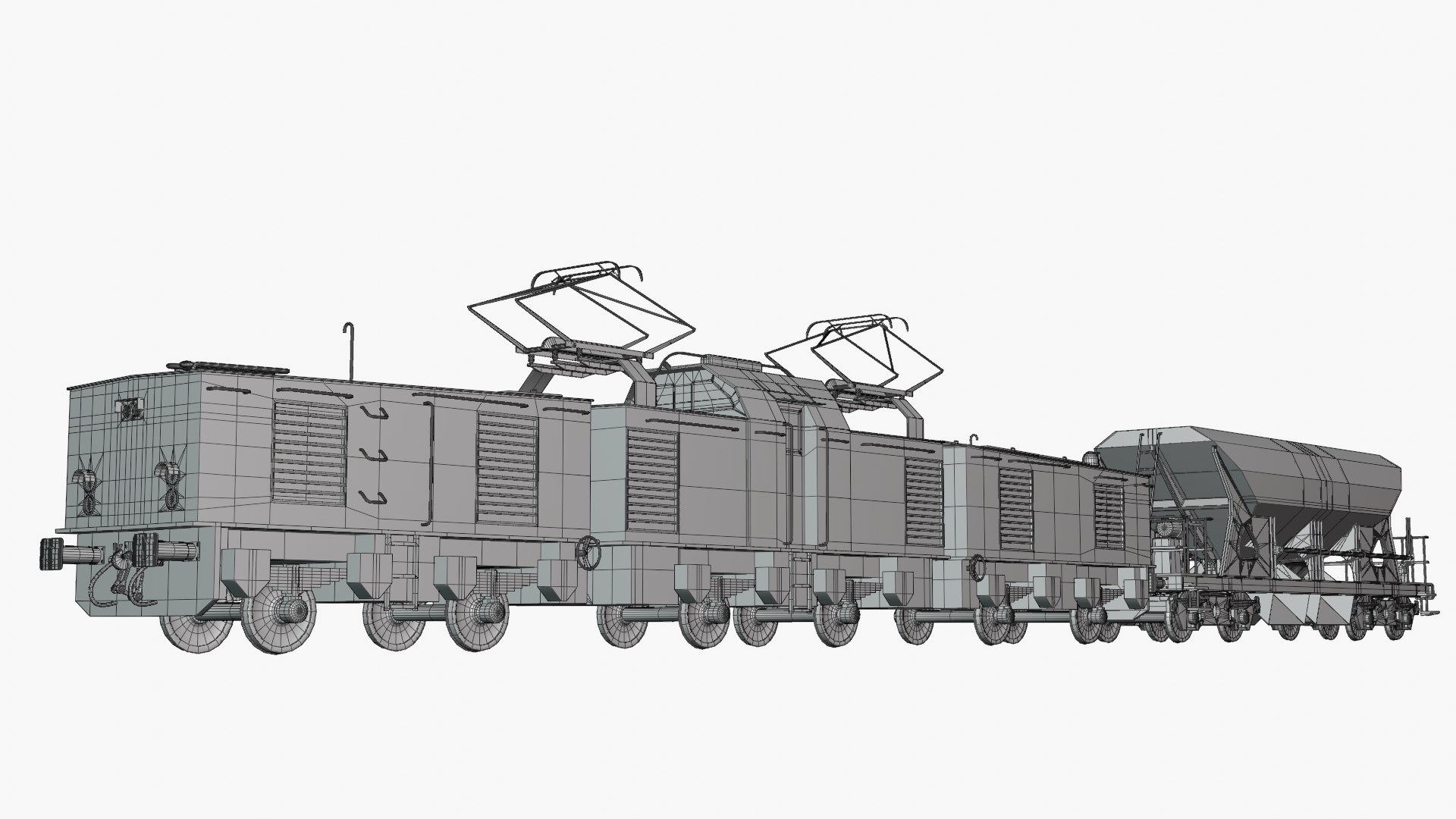 Cargo Train 2 3D Model - TurboSquid 1837560