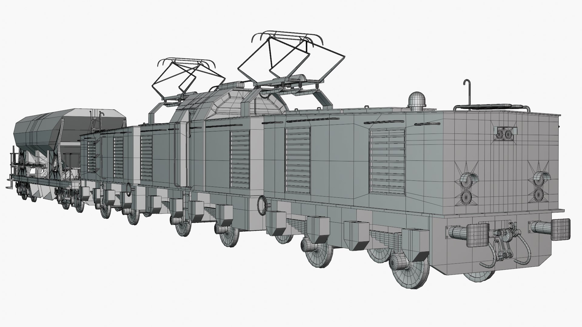 Cargo Train 2 3D Model - TurboSquid 1837560