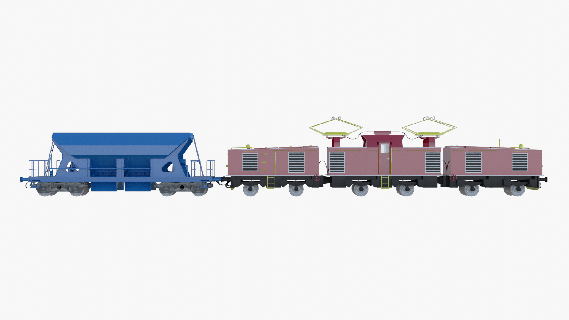 Cargo Train 2 3D Model - TurboSquid 1837560