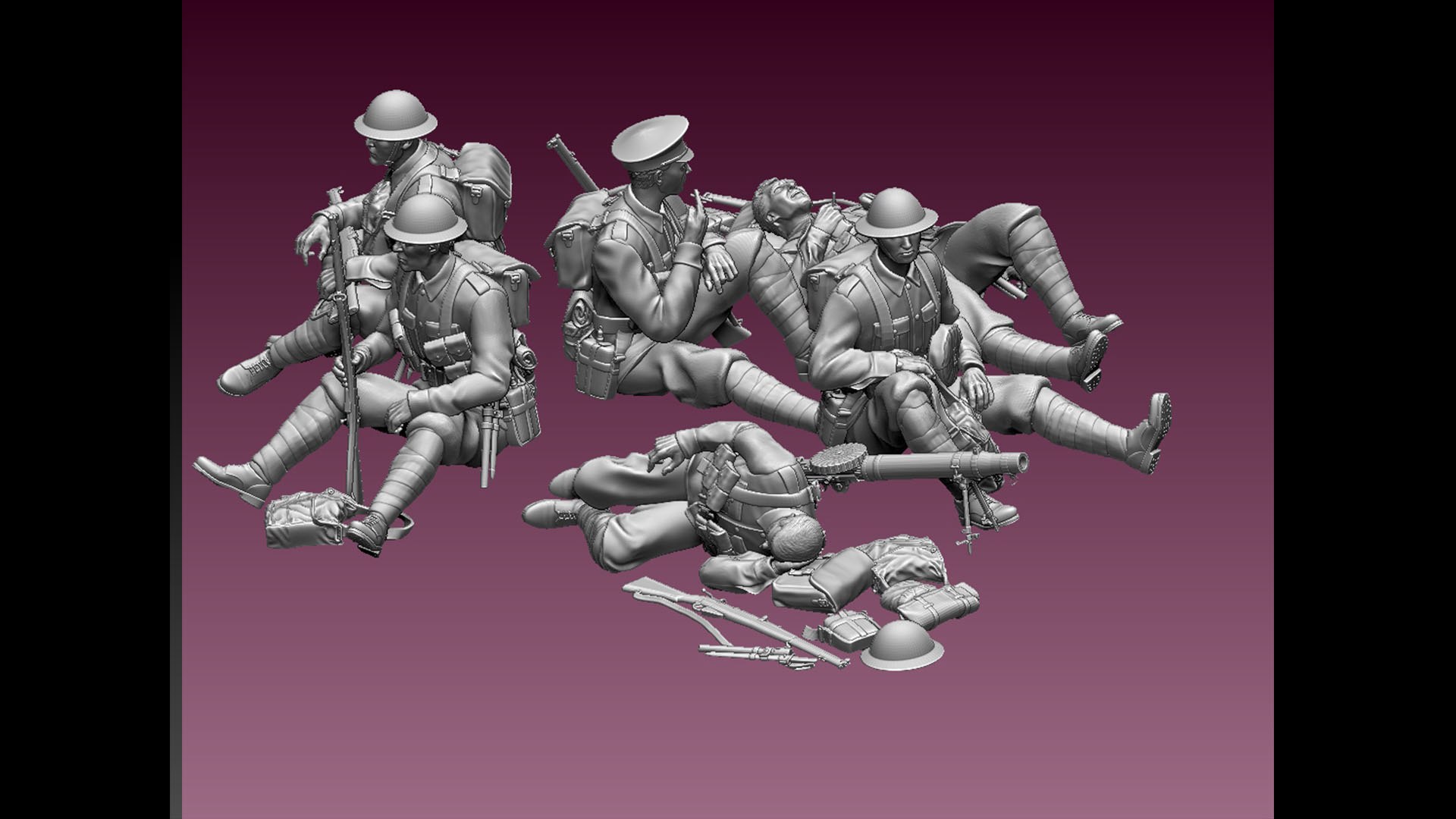 British Soldiers Ww1 3D Model - TurboSquid 1764948