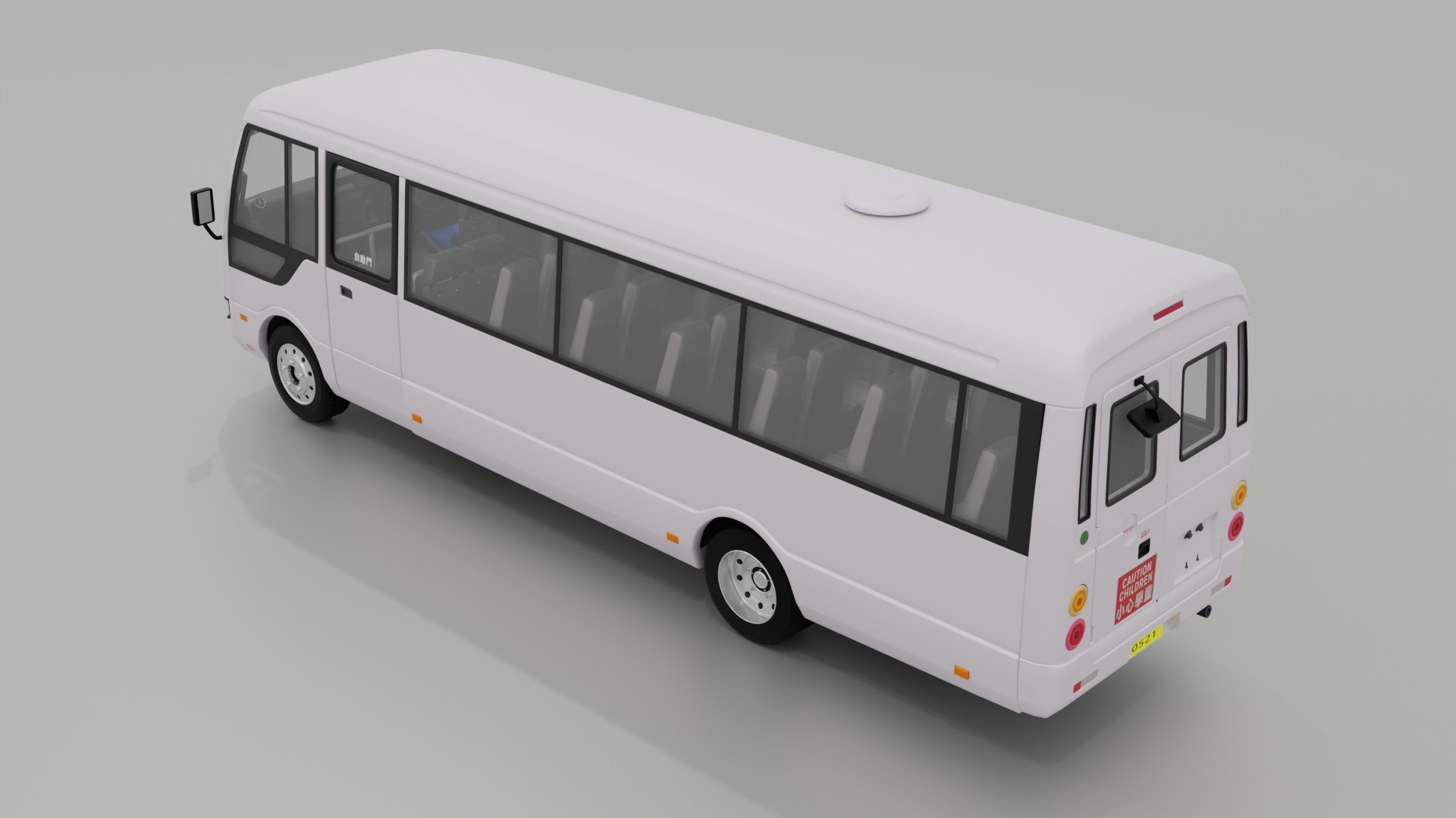 Fuso Rosa MiniBus 3D Model - TurboSquid 2135469