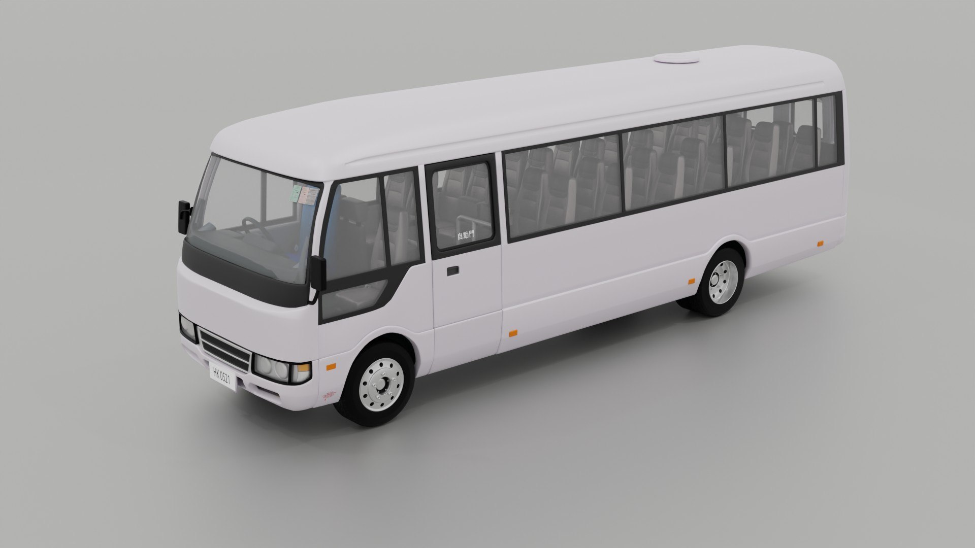 Fuso Rosa MiniBus 3D Model - TurboSquid 2135469