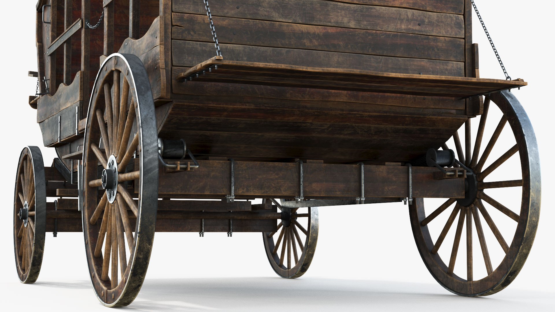 Carriage Wooden Wood Model - TurboSquid 1683221