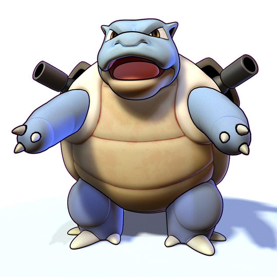 Blastoise Pokemon 3d Obj