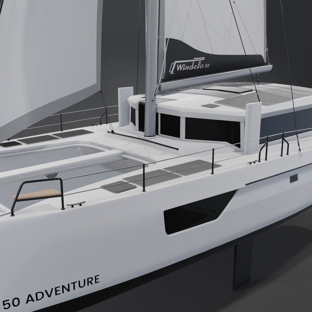 Windelo 50 3D Catamaran Model - TurboSquid 2202632