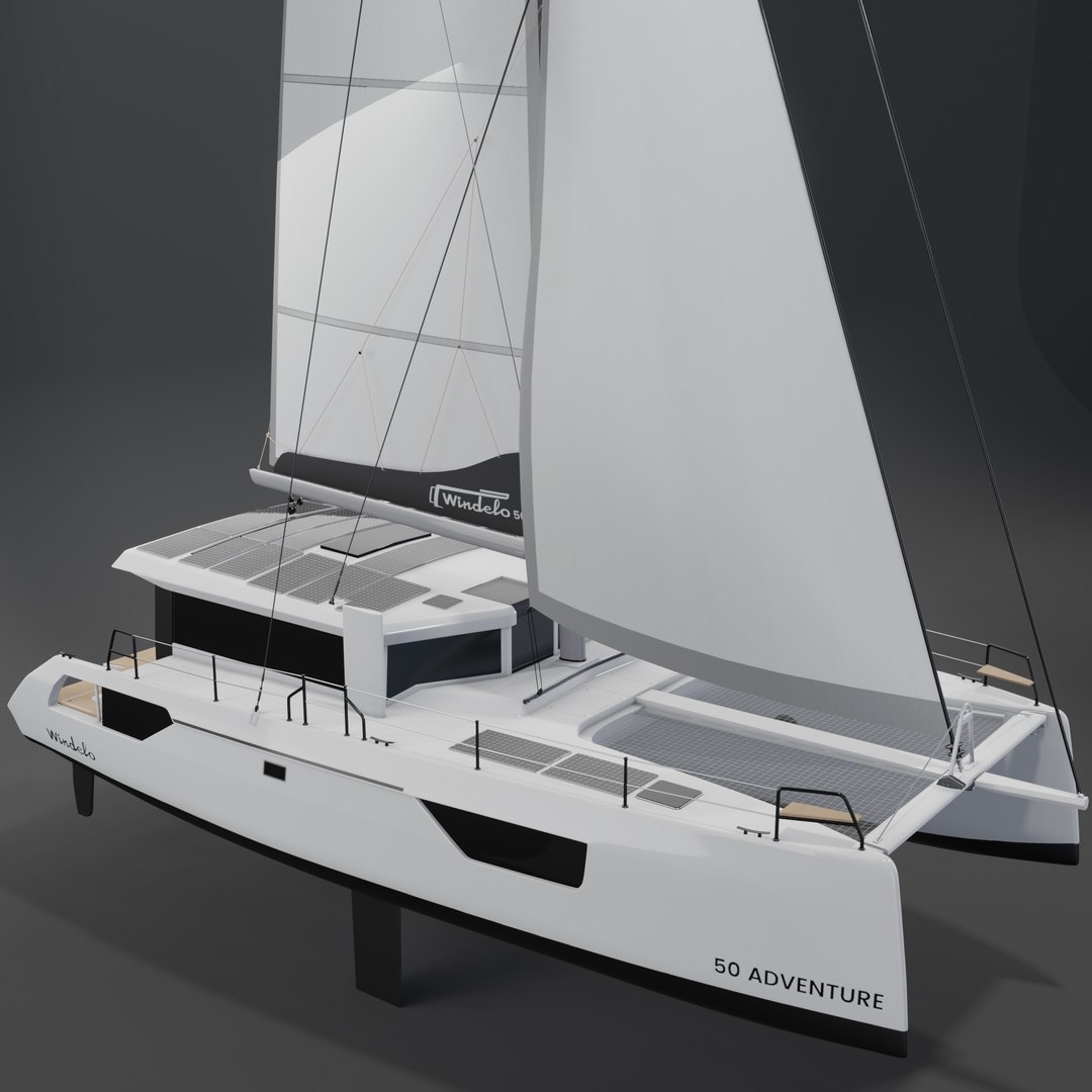 Windelo 50 3D Catamaran PBR Model - TurboSquid 2202632