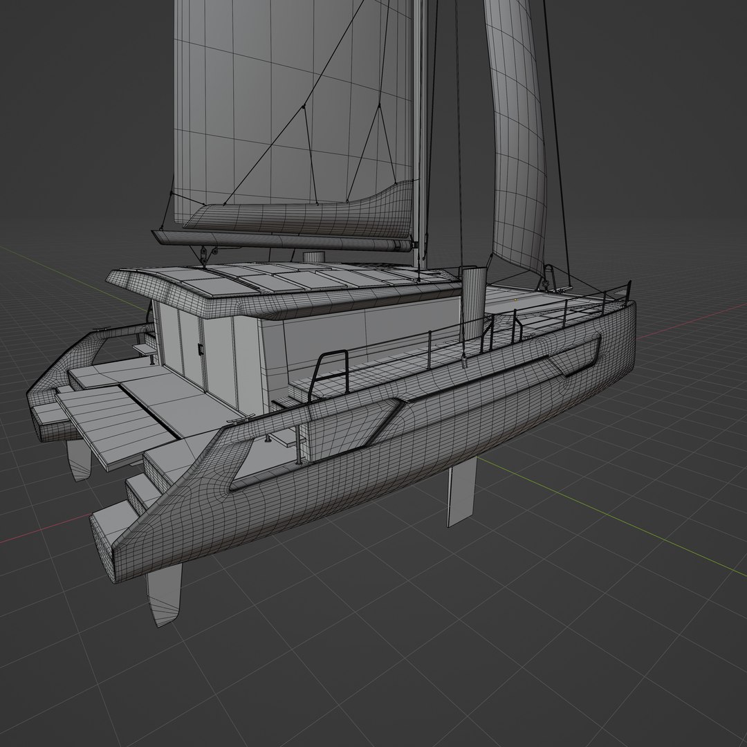 Windelo 50 3D Catamaran PBR Model - TurboSquid 2202632