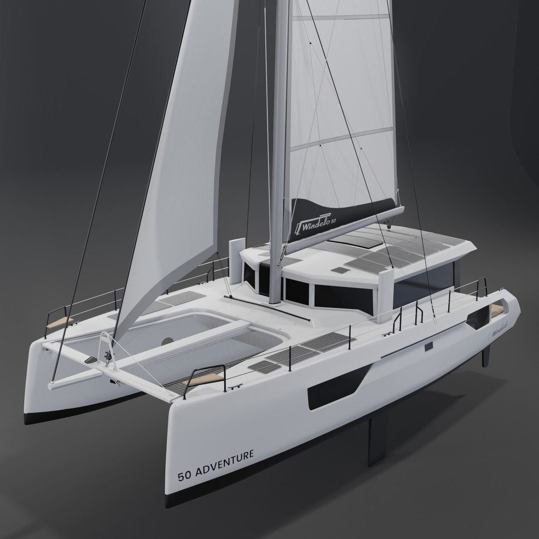 Windelo 50 3D Catamaran PBR Model - TurboSquid 2202632