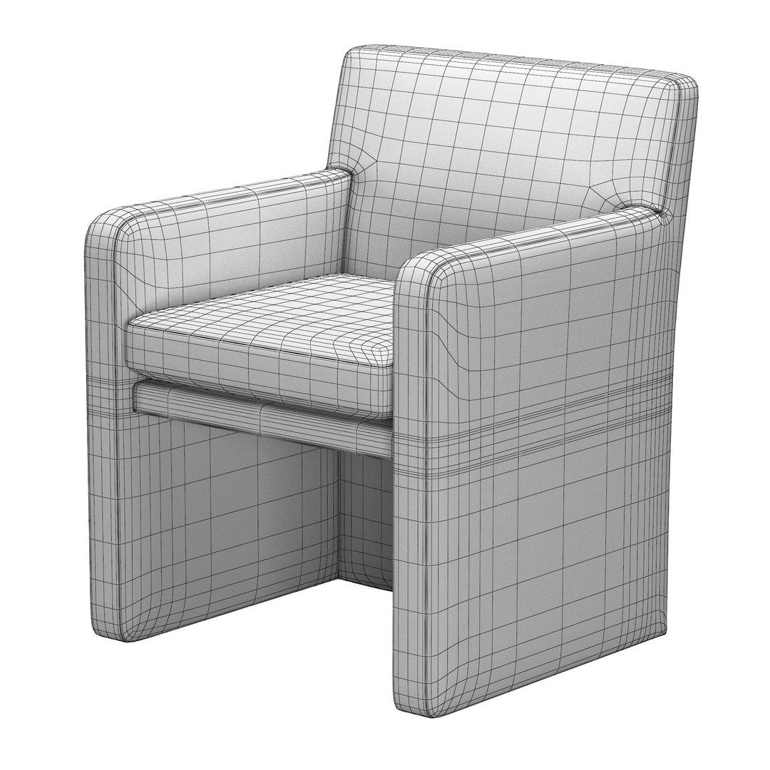 3D MATTIA ARMCHAIR ITALIAN TRAVERTINE TABLE - TurboSquid 1926077