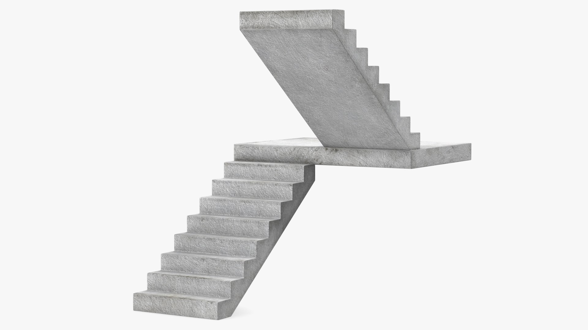 Precast concrete stairs 3D model - TurboSquid 1685715