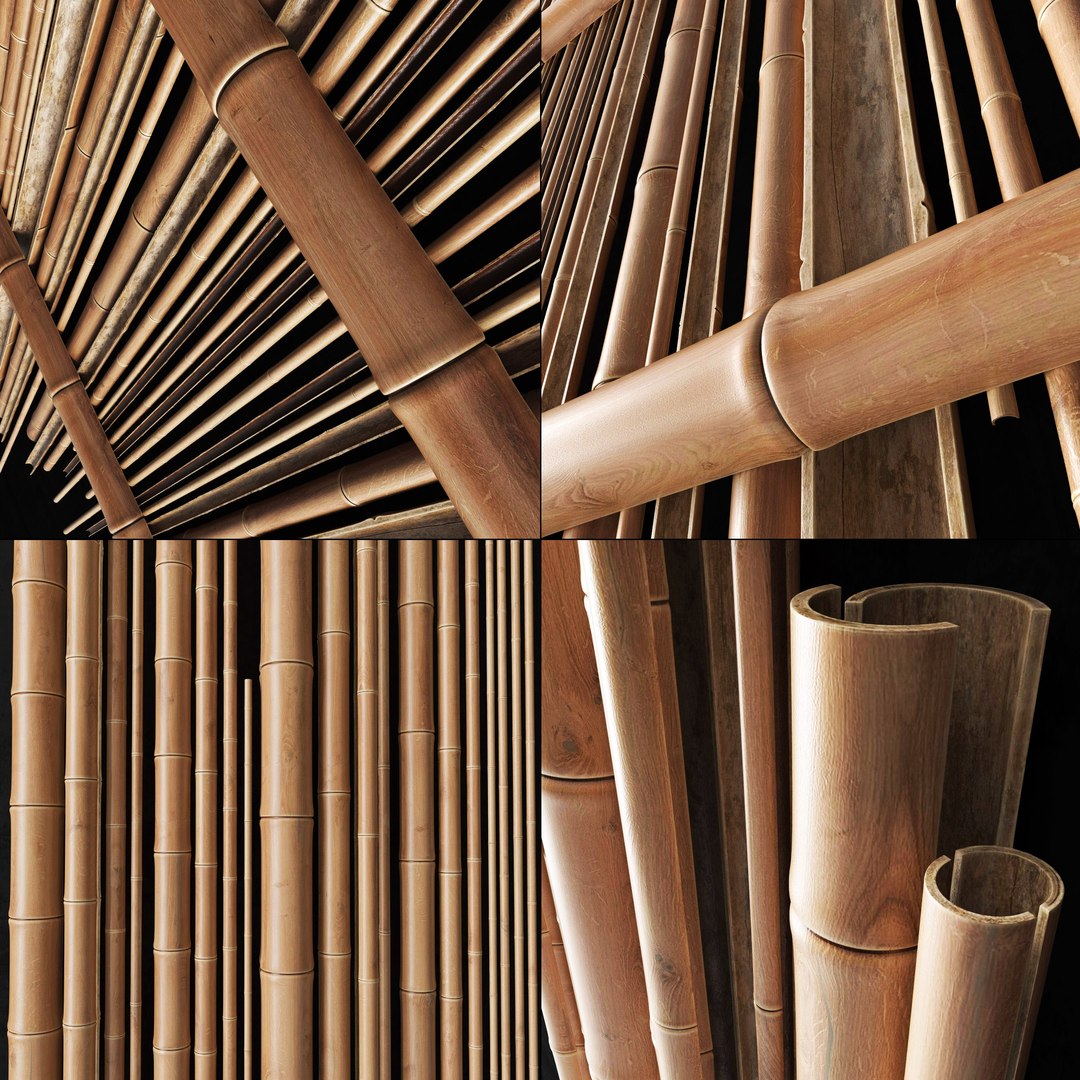 Decor Bamboo Model - TurboSquid 1592479