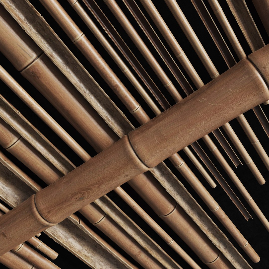 Decor Bamboo Model - TurboSquid 1592479