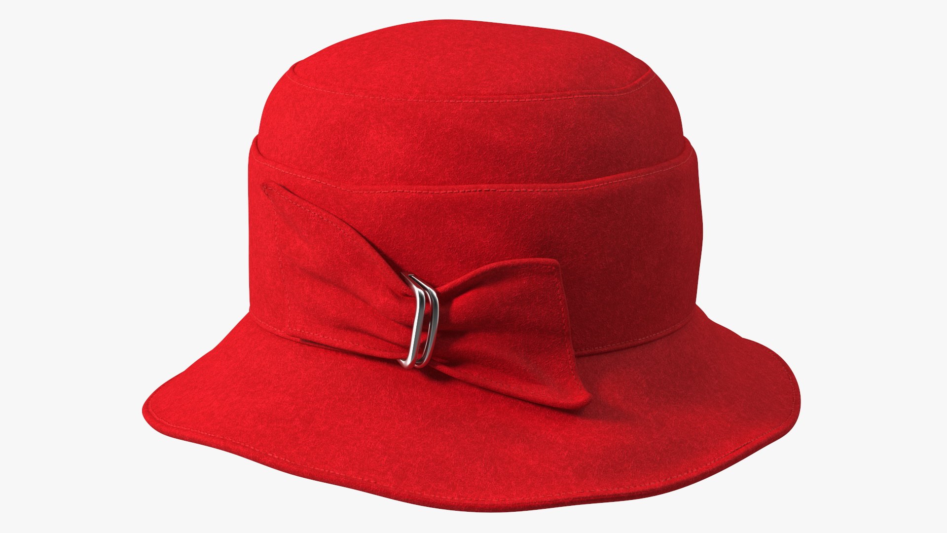 Cloche Women Hat Red 3D - TurboSquid 1940389