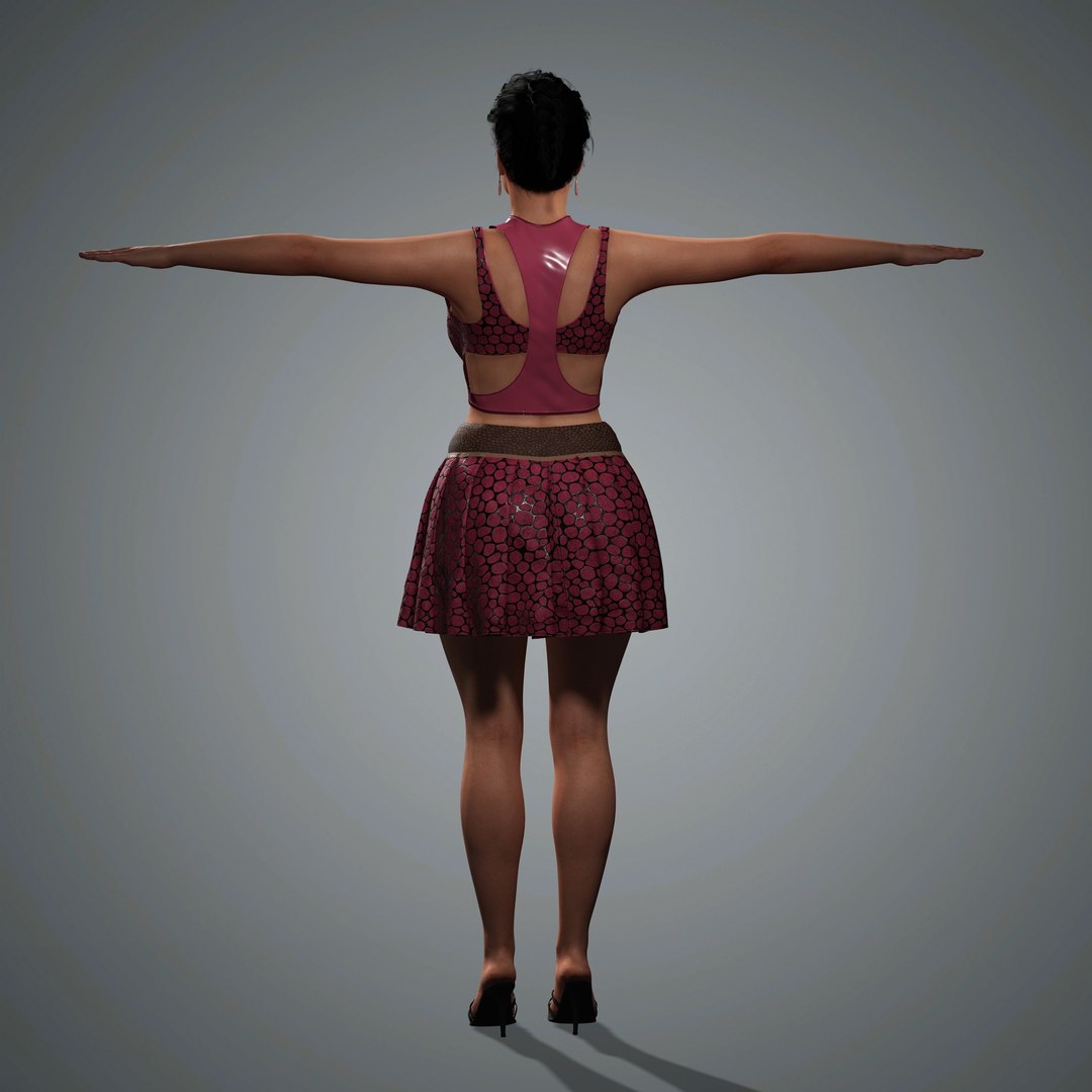 Nicki Minaj Character 3D Model Low-poly Model - TurboSquid 2313654
