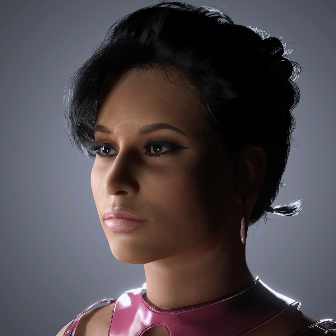 Nicki Minaj Character 3D Model Low-poly Model - TurboSquid 2313654