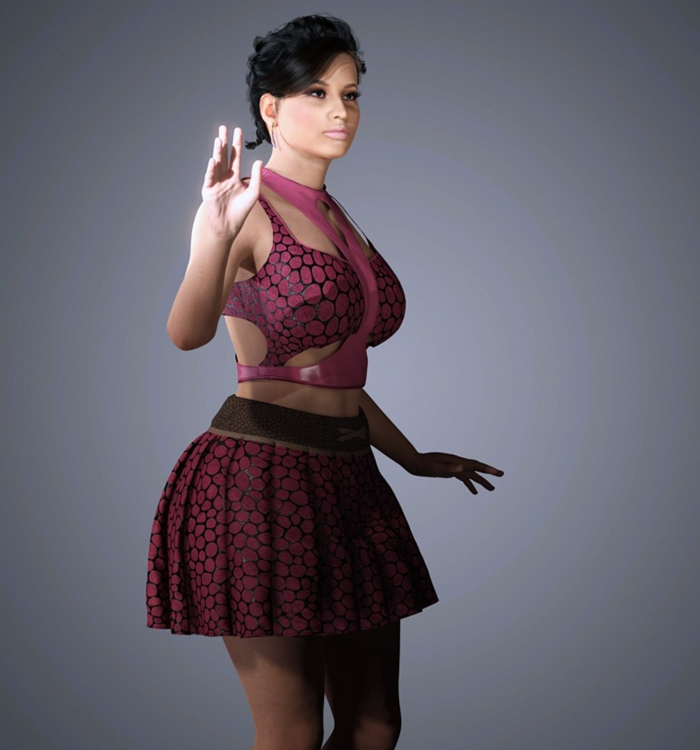 Nicki Minaj Character 3D Model Low-poly Model - TurboSquid 2313654