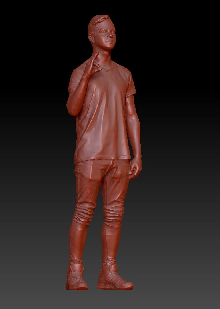 3D scanned people boy blue model - TurboSquid 1500282