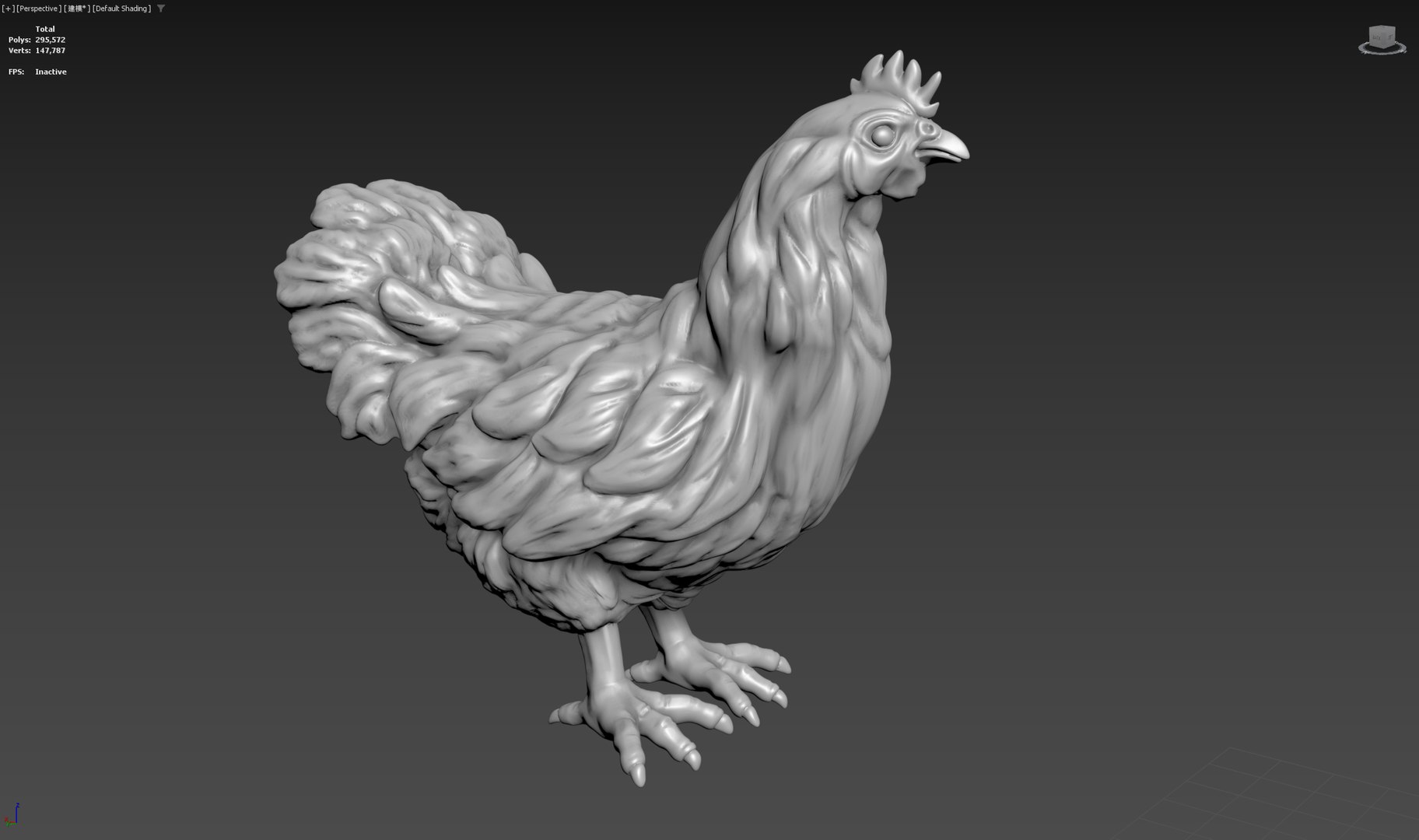 Hen Sculpture Model - TurboSquid 2341857