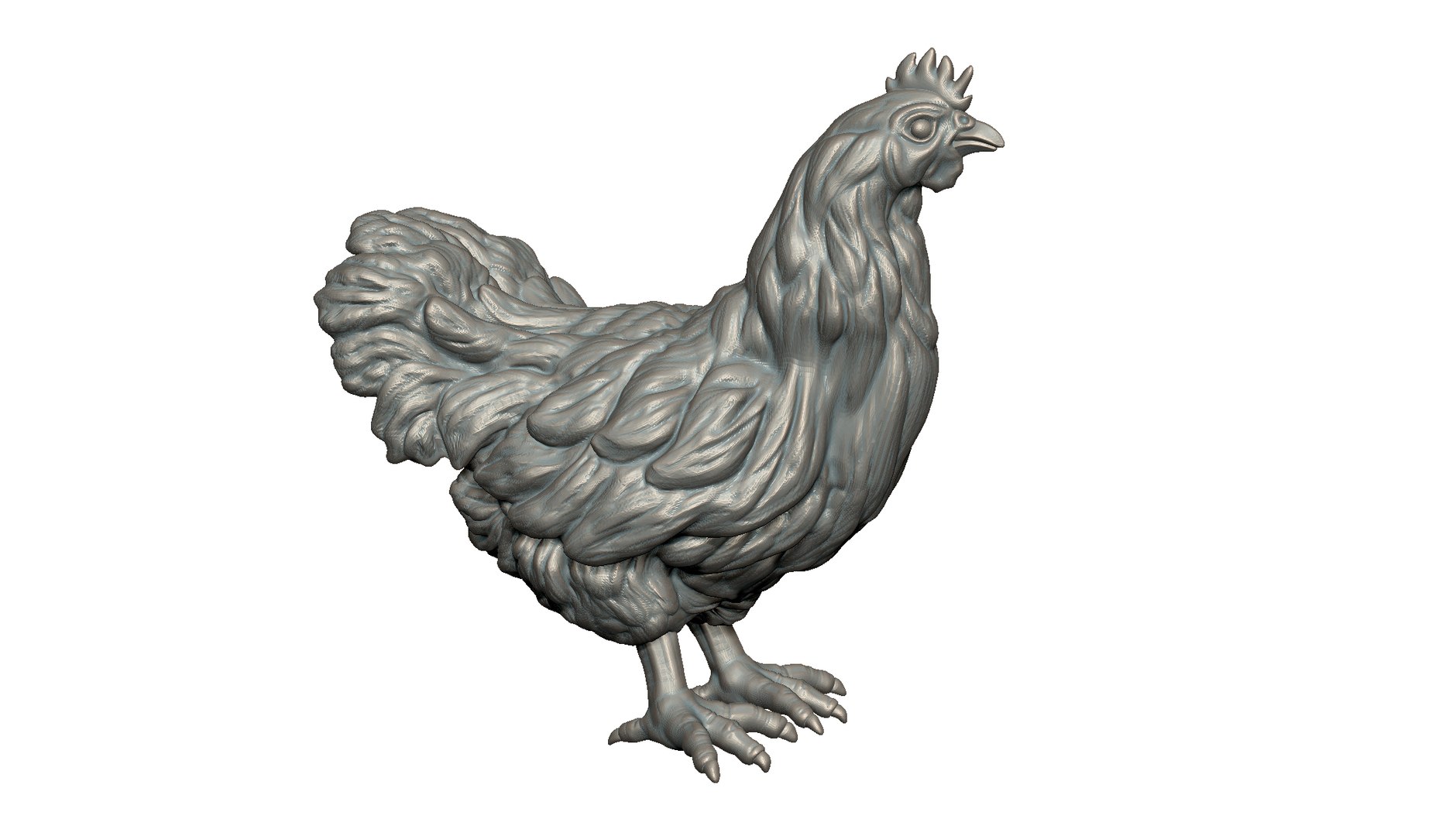 Hen Sculpture Model - TurboSquid 2341857