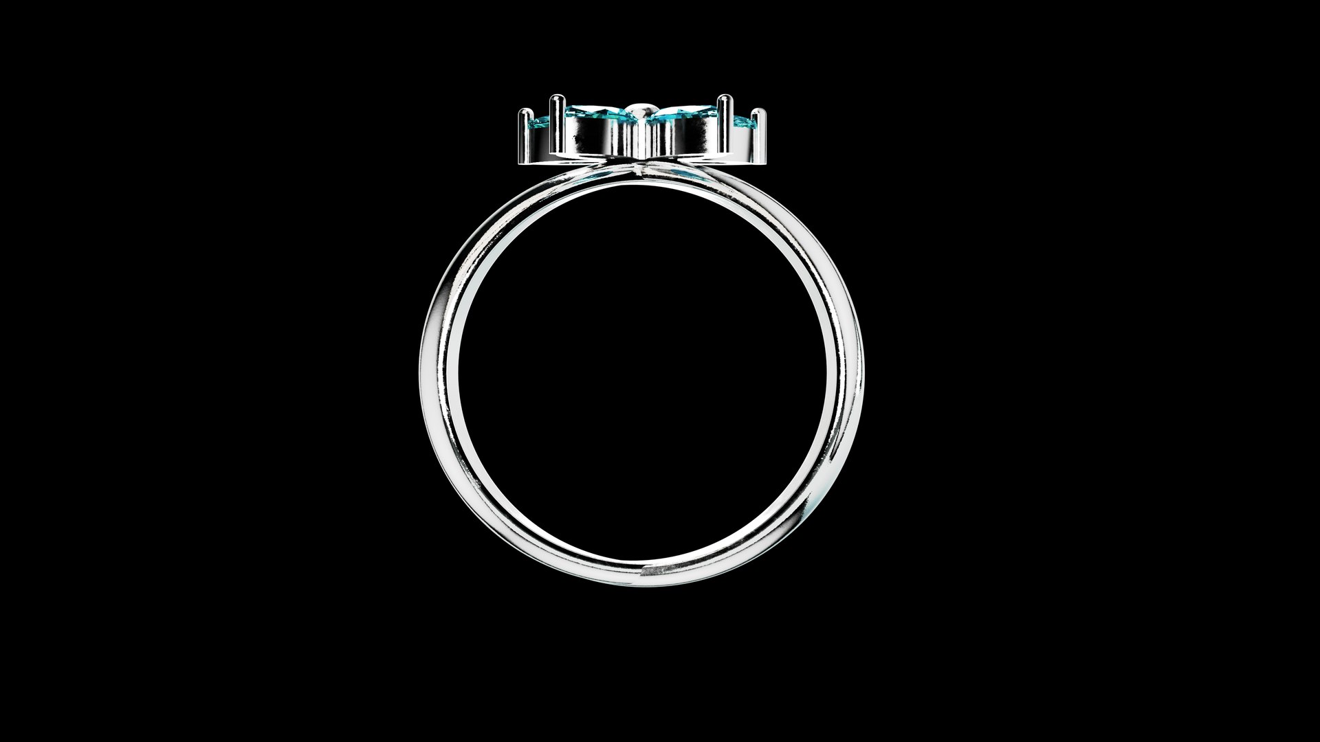 Five Pointed Star Flower Ring Model - TurboSquid 2014142
