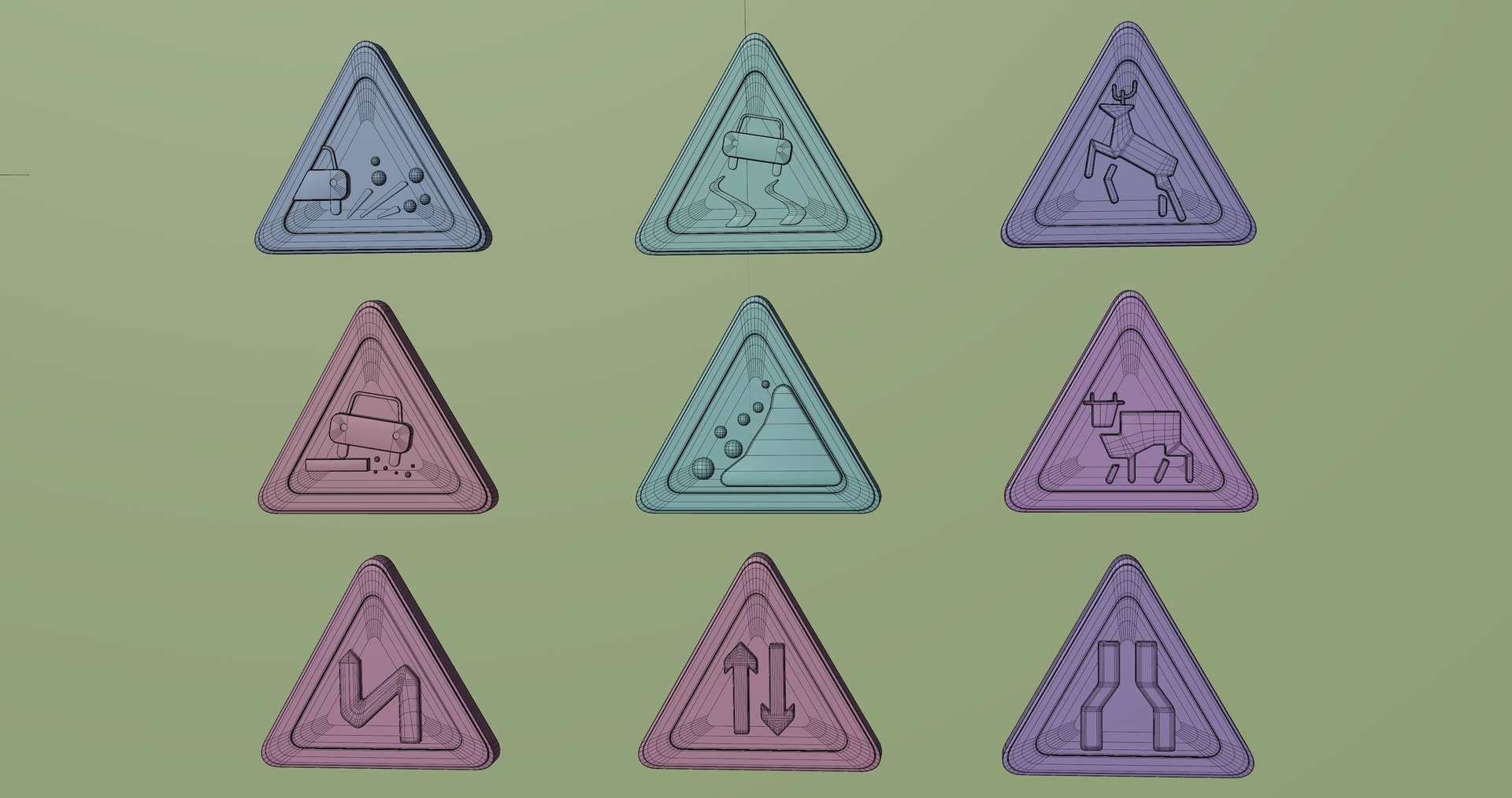 3D Road Signs 2 - TurboSquid 1875209