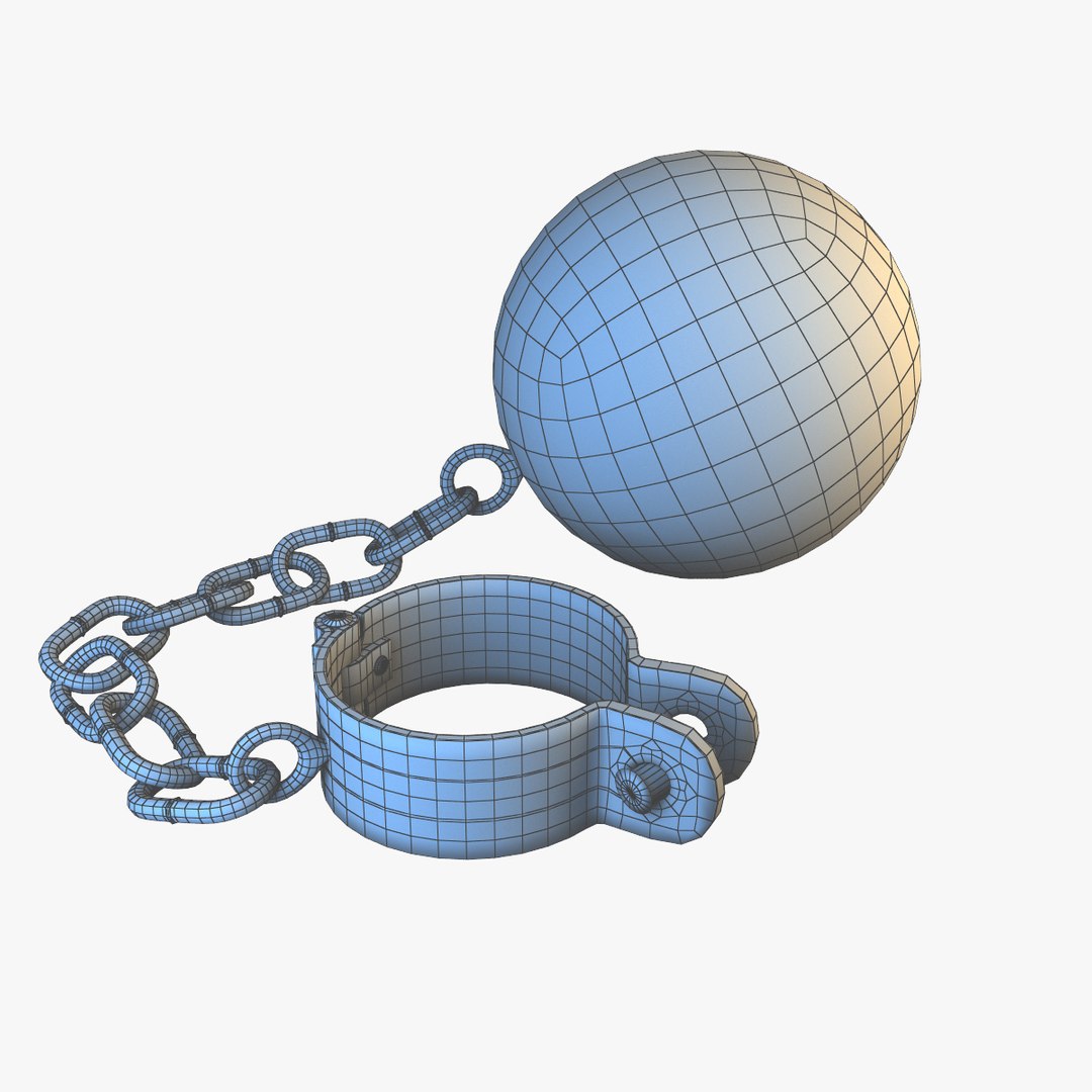 3d metal heavy shackles model