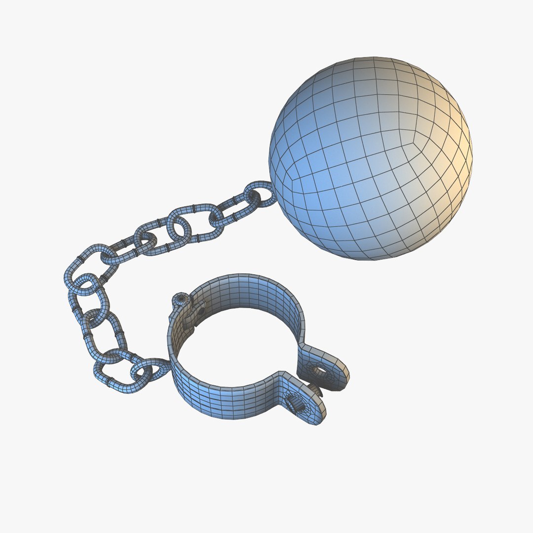 3d metal heavy shackles model