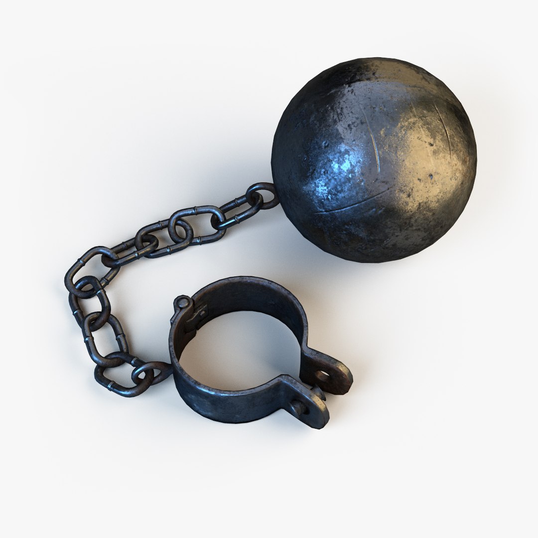 3d metal heavy shackles model