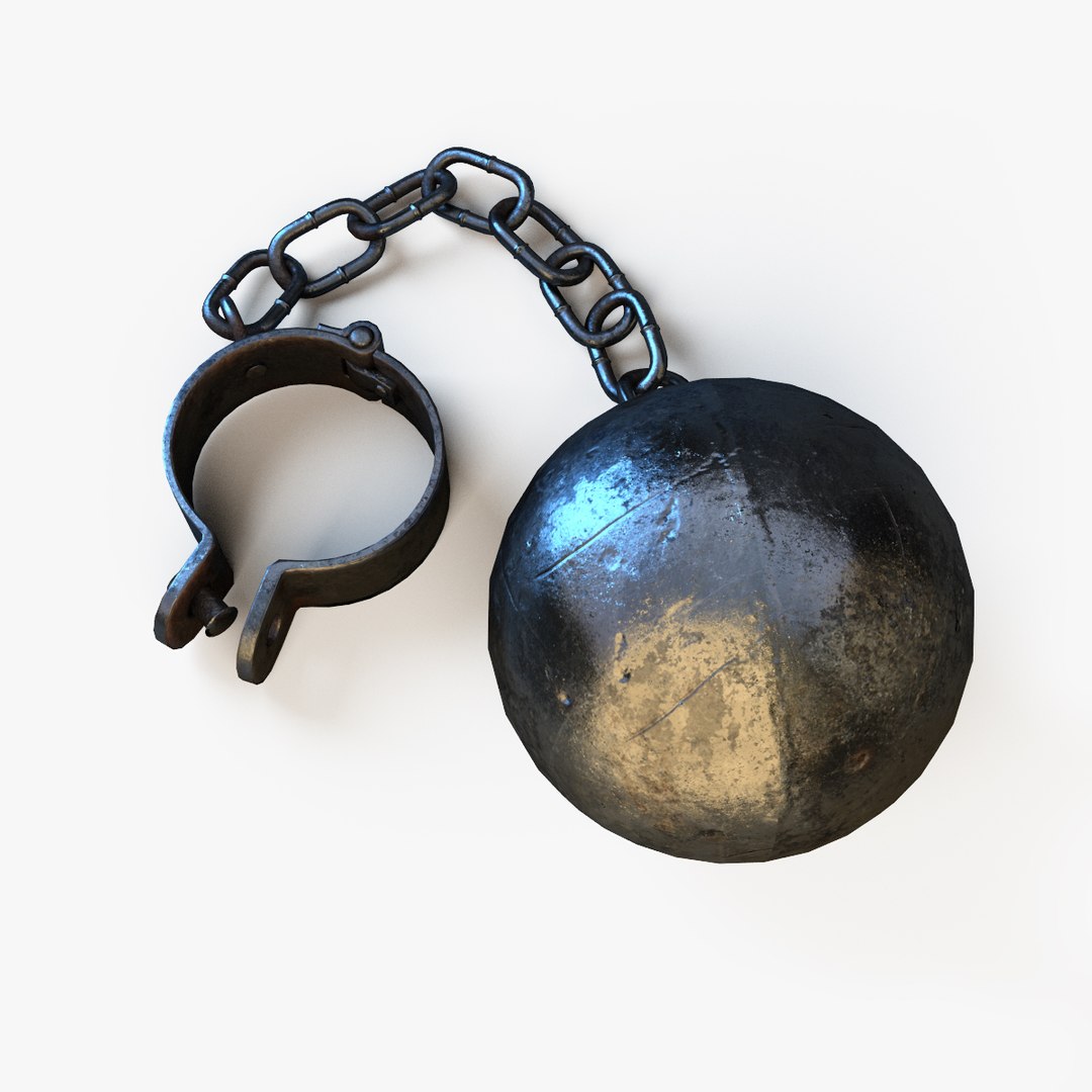 3d metal heavy shackles model