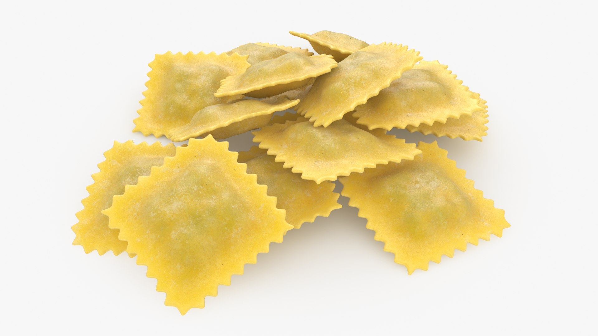 Raw Ravioli Pasta 3D Model - TurboSquid 2221772