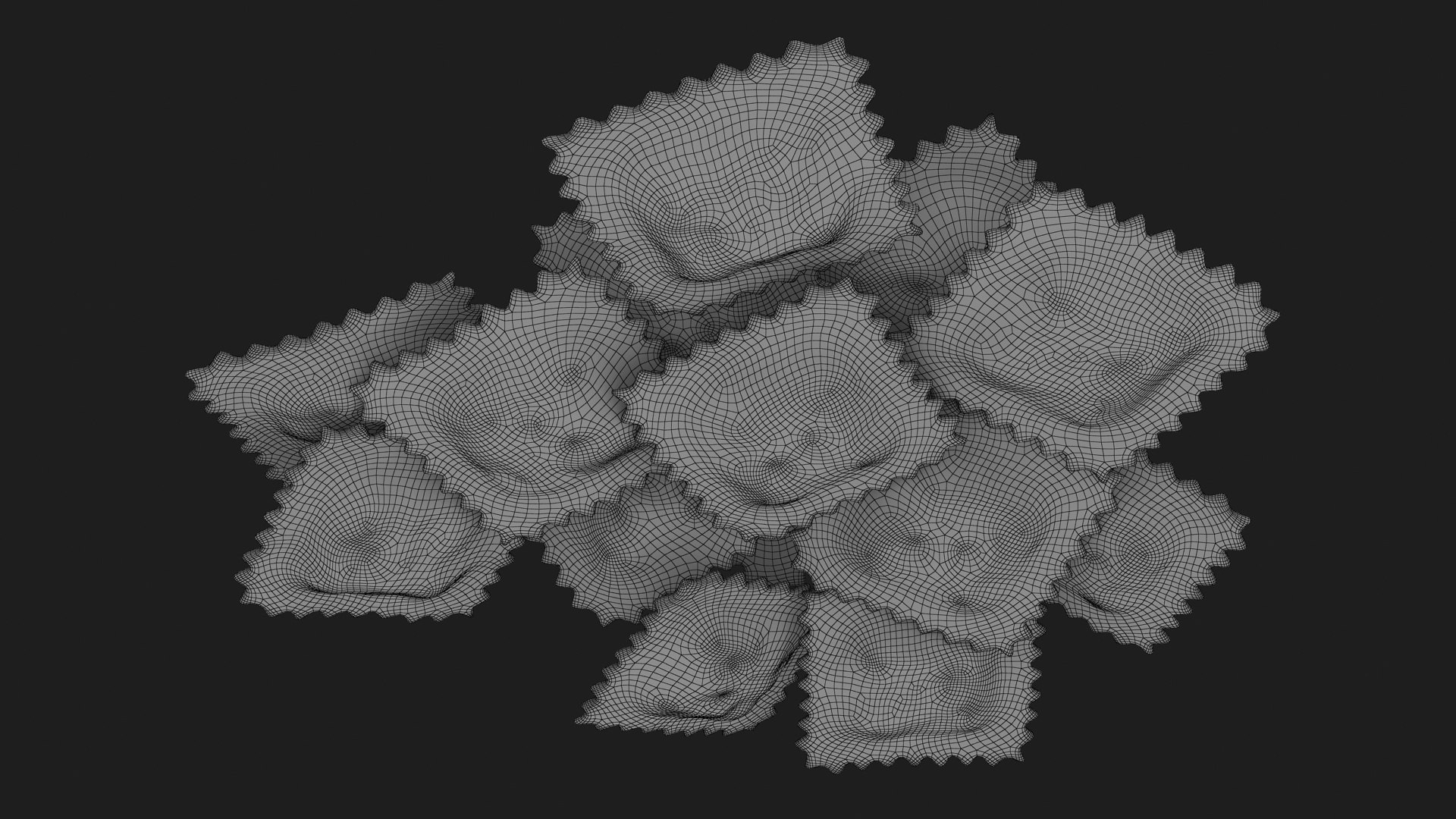 Raw Ravioli Pasta 3D Model - TurboSquid 2221772