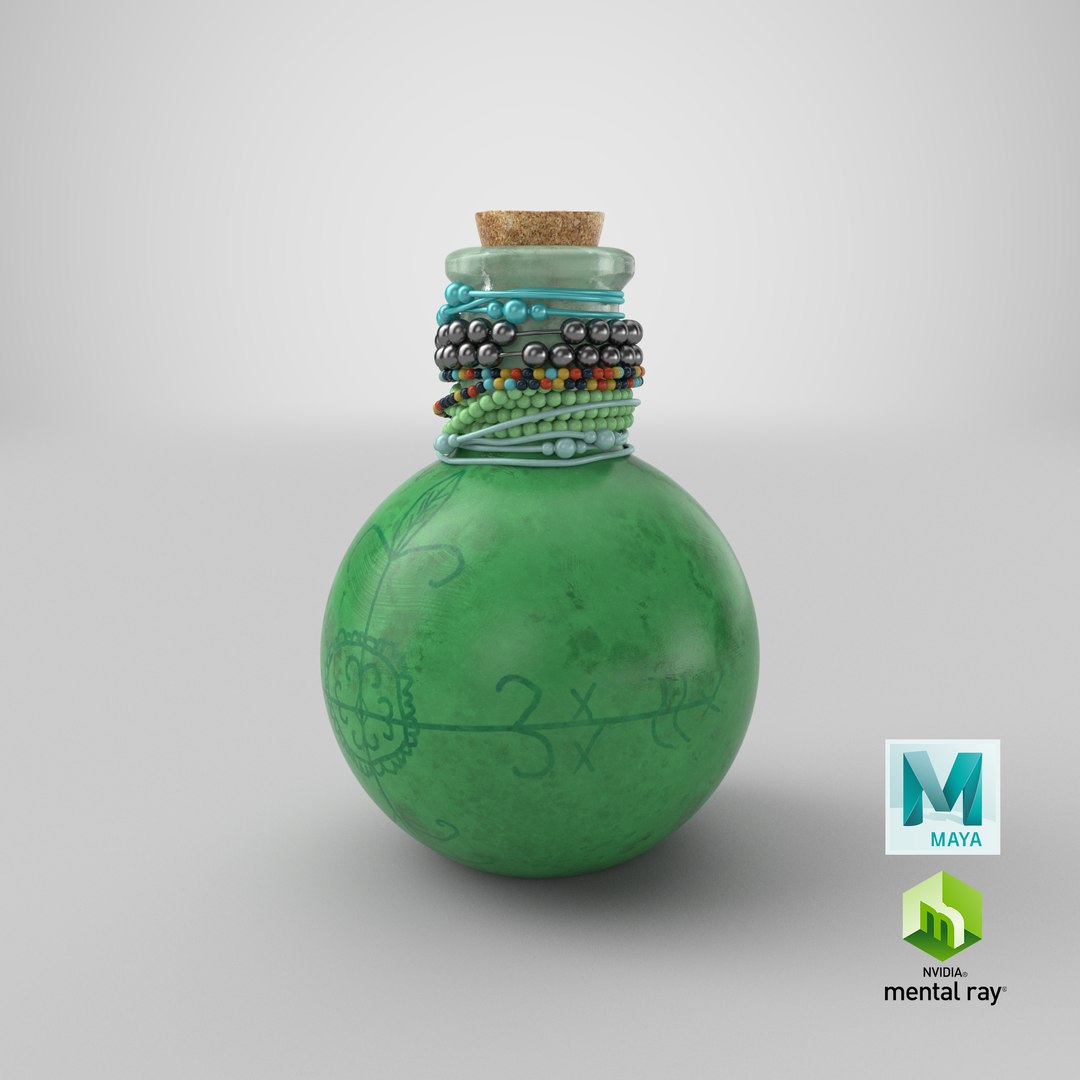 Voodoo Spirit Bottle 02 3d Max