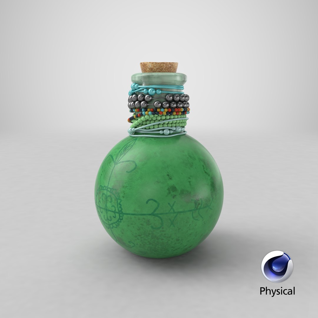 voodoo spirit bottle 02 3d max