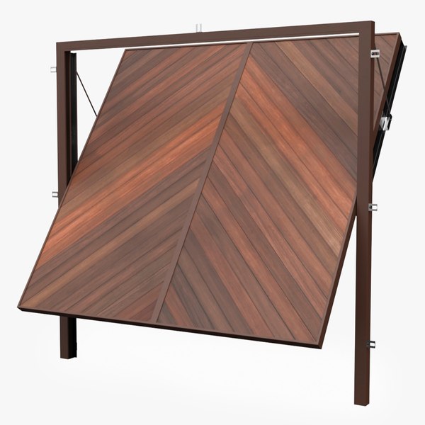 modelo 3d Puerta de garaje automática plegable adaptada para Maya ...