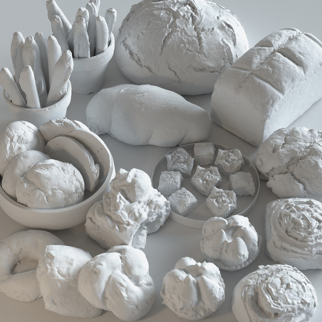 3d Model Food Bread Assets