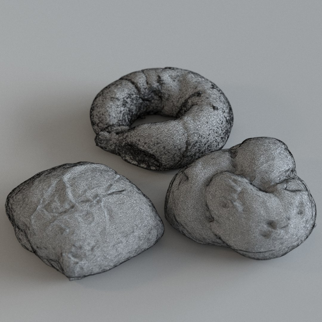 3d model food bread assets