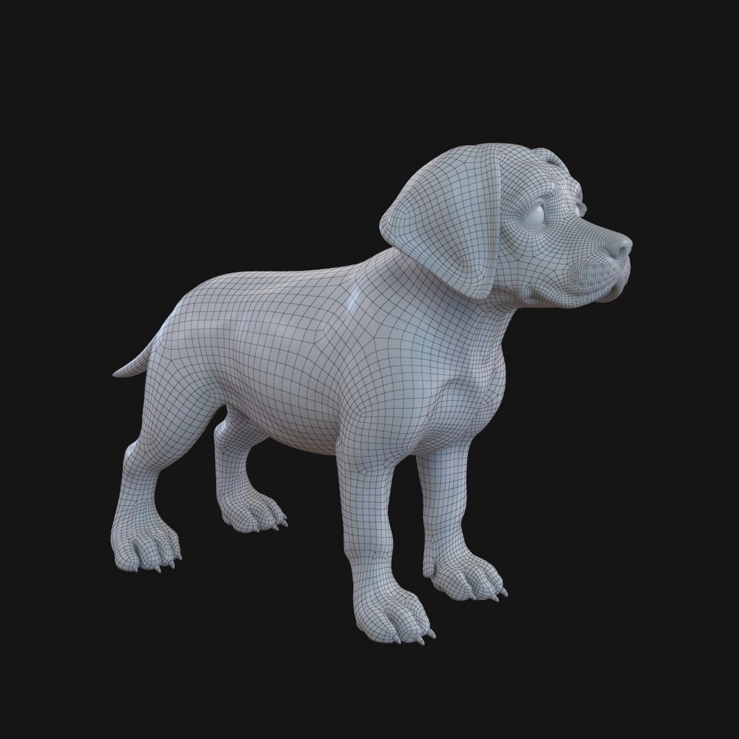 Labrador Puppy Stylized 3D Model - TurboSquid 1720551