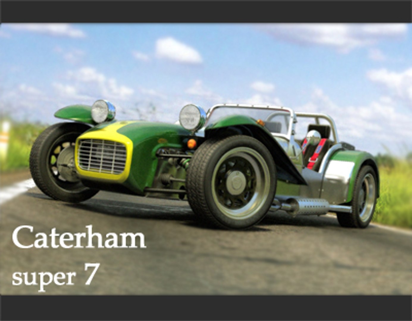 Caterham Super Seven Car 3d Model