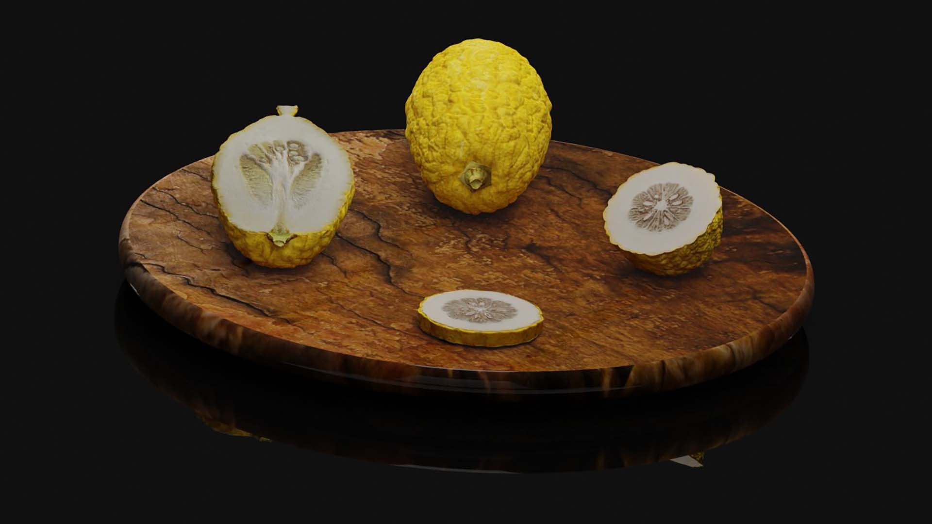 3D Etrog - Citrus Medica Model - TurboSquid 2077200