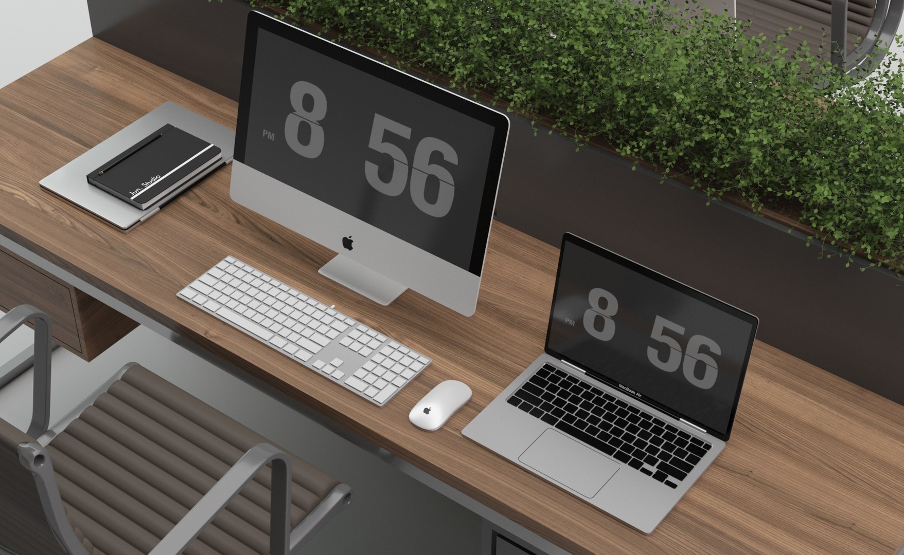 Open Office Desk Module 3D Model - TurboSquid 2298928