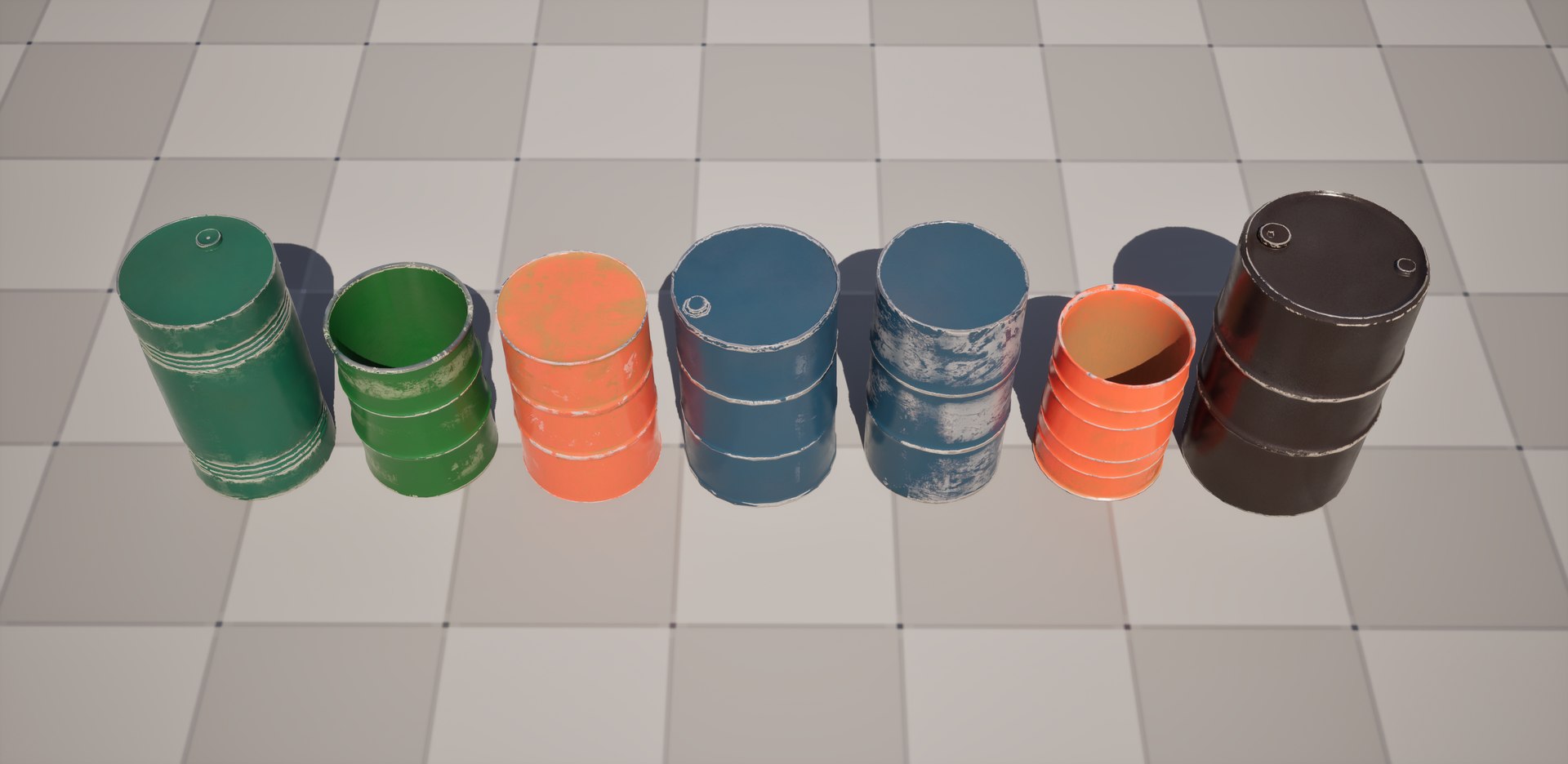 3D Game Ready Barrels Kitbash Mini Pack - TurboSquid 2383970