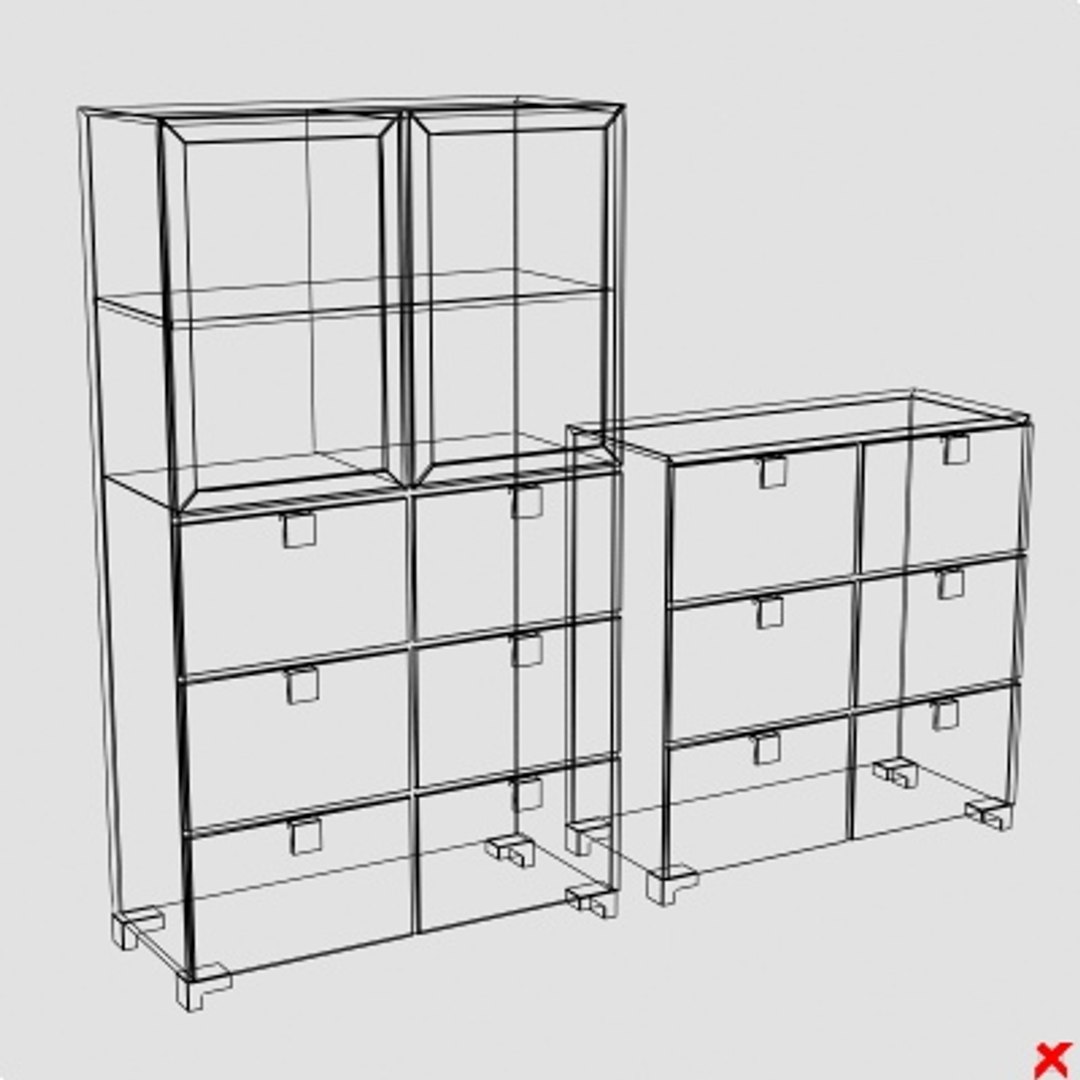 Cabinet Office 3d Model