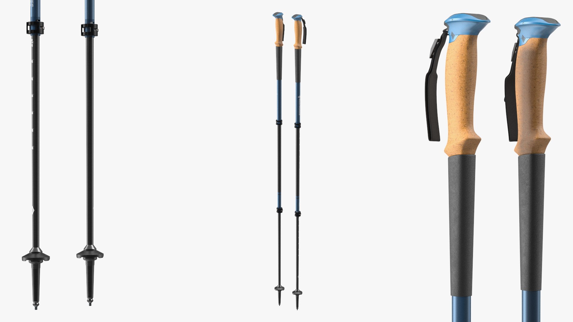 Hiking Poles Collection 3D Model - TurboSquid 2093619