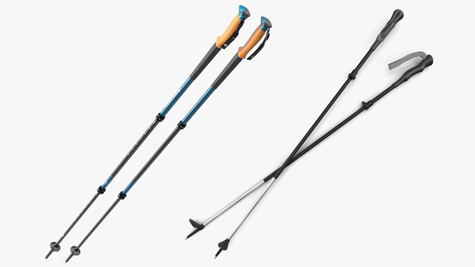 Hiking Poles Collection 3D Model - TurboSquid 2093619