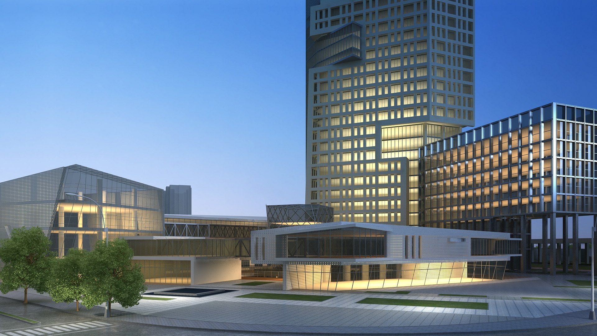 Modern Building 48 3D model - TurboSquid 1847172