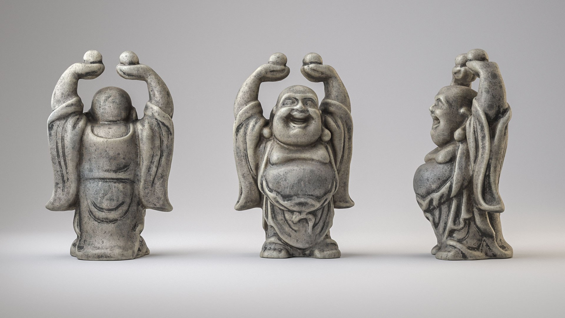 Free Buddha Sculpture 3d Model