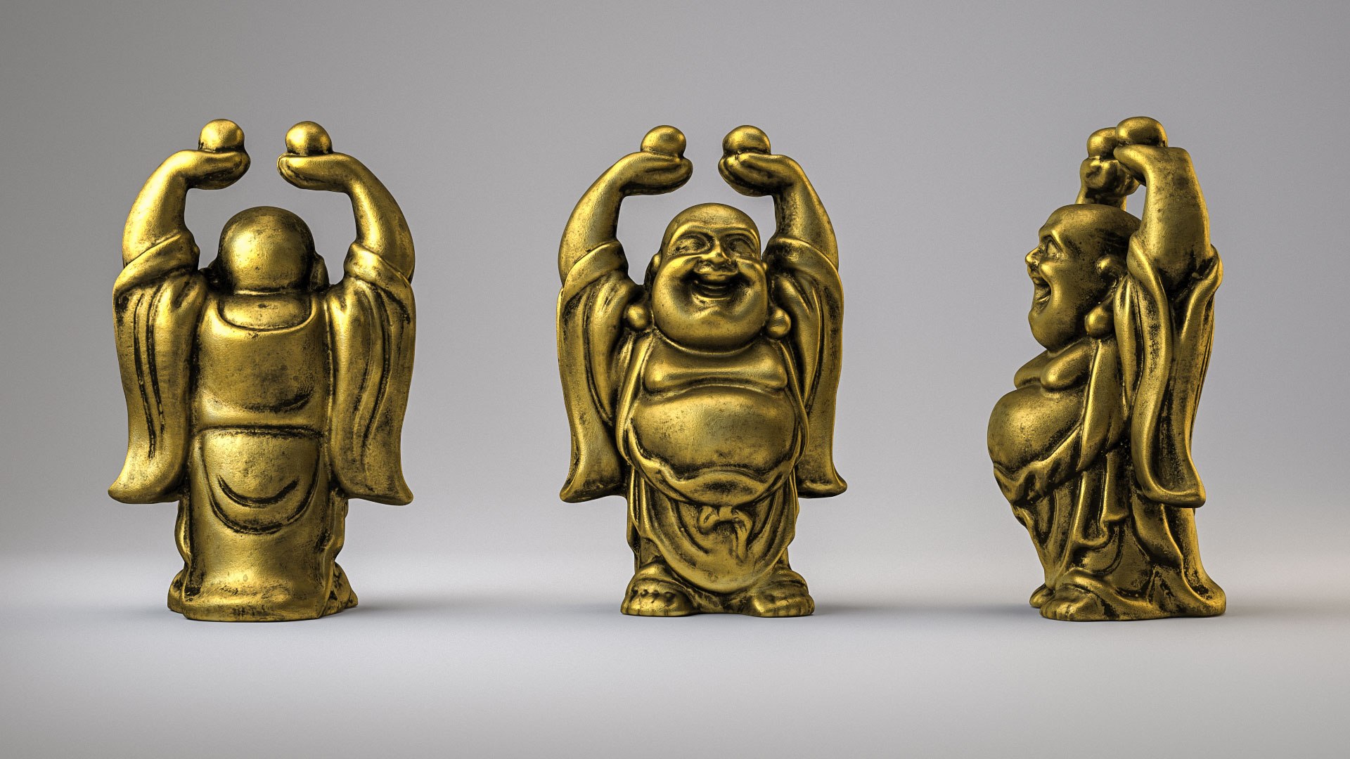 Free Buddha Sculpture 3d Model