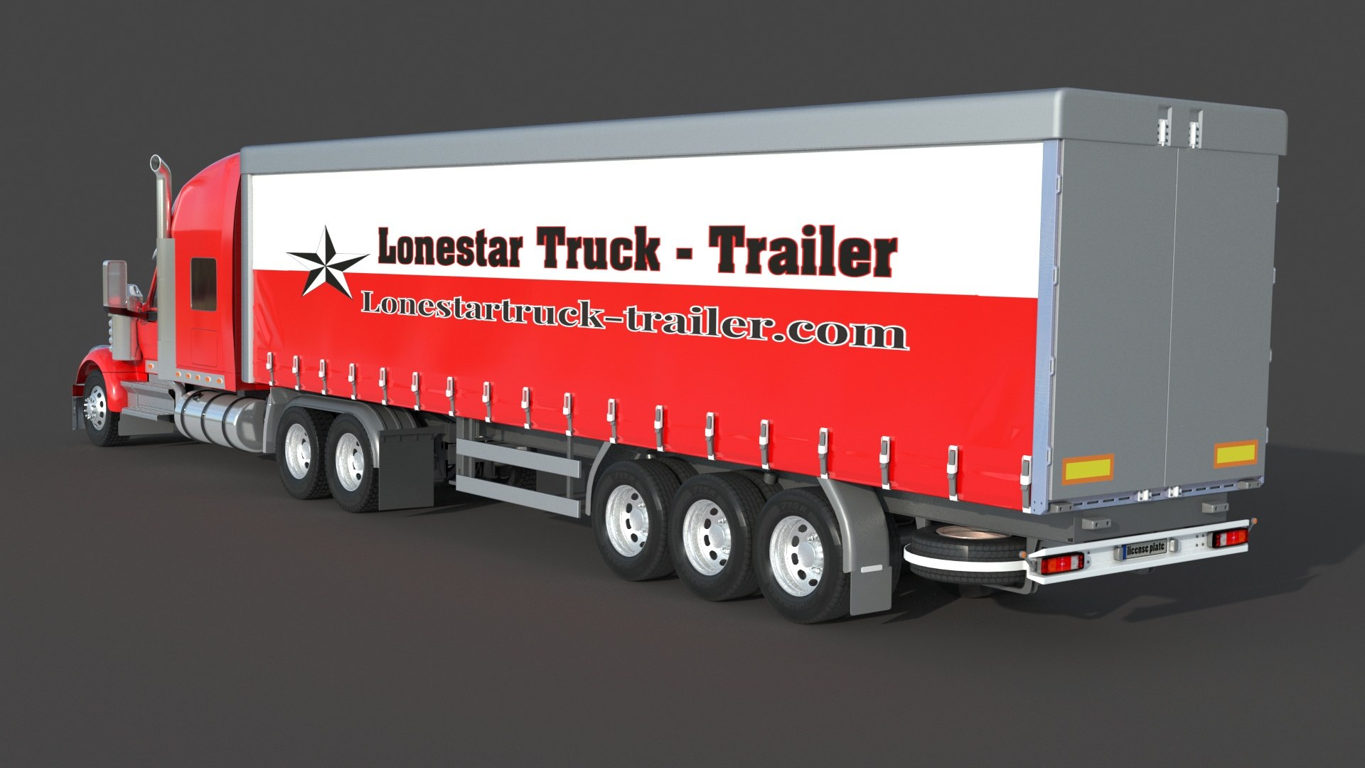 International LoneStar Sleeper Semi Truck 3D - TurboSquid 2321515