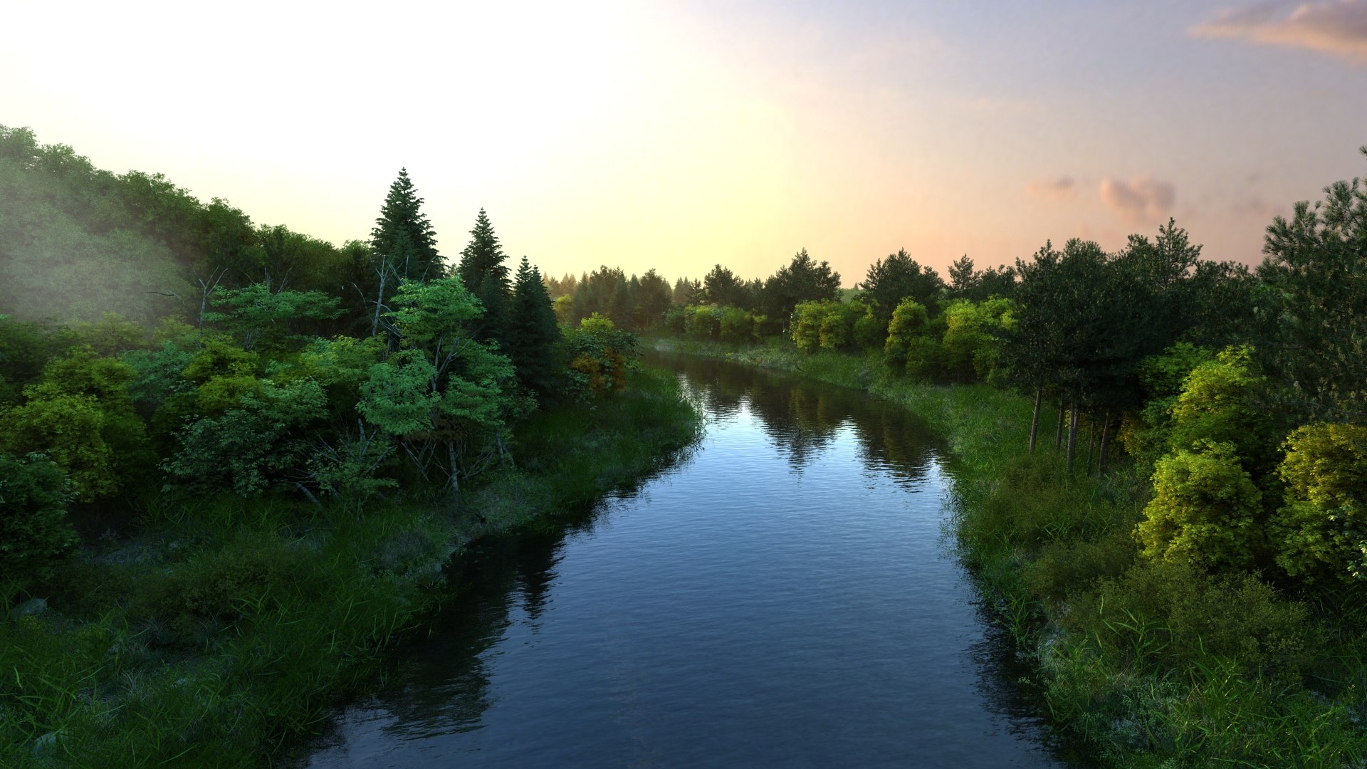 River Stream Water Wetland Model - TurboSquid 2225093