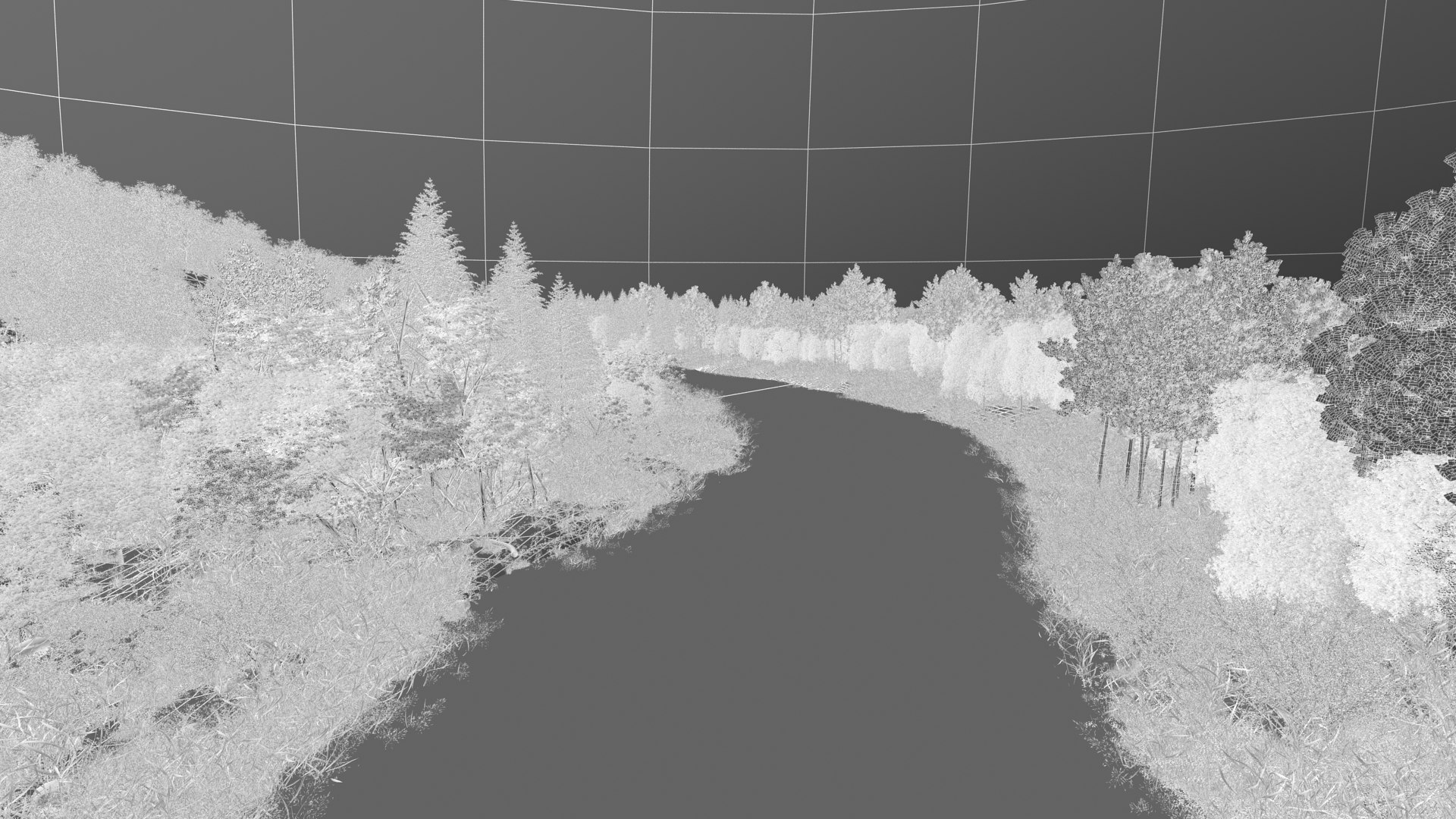River Stream Water Wetland Model - TurboSquid 2225093